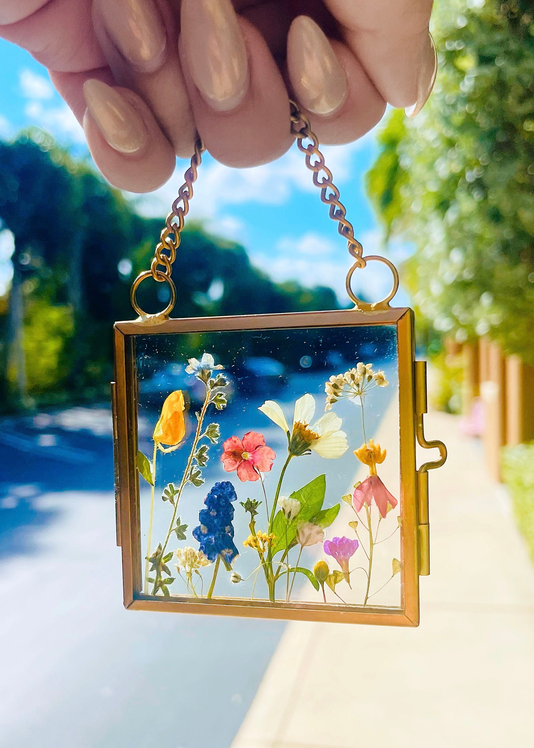 Miniature Pressed Flower Frame Wildflowers - Etsy
