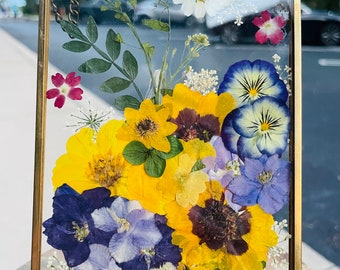 Miniature Pressed Flower Frame Wildflowers - Etsy