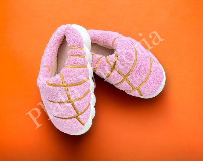 Mexican Inspired Pan De Dulce Slippers/pink Pan De Dulce Slippers/pan ...