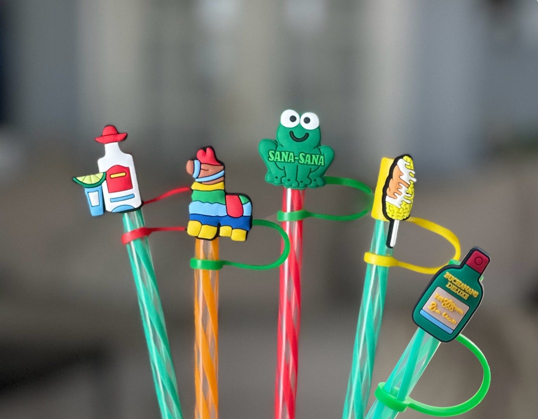 Mexican Inspired Straw Toppers/mexican Candy Straw Tips/straw Toppers ...