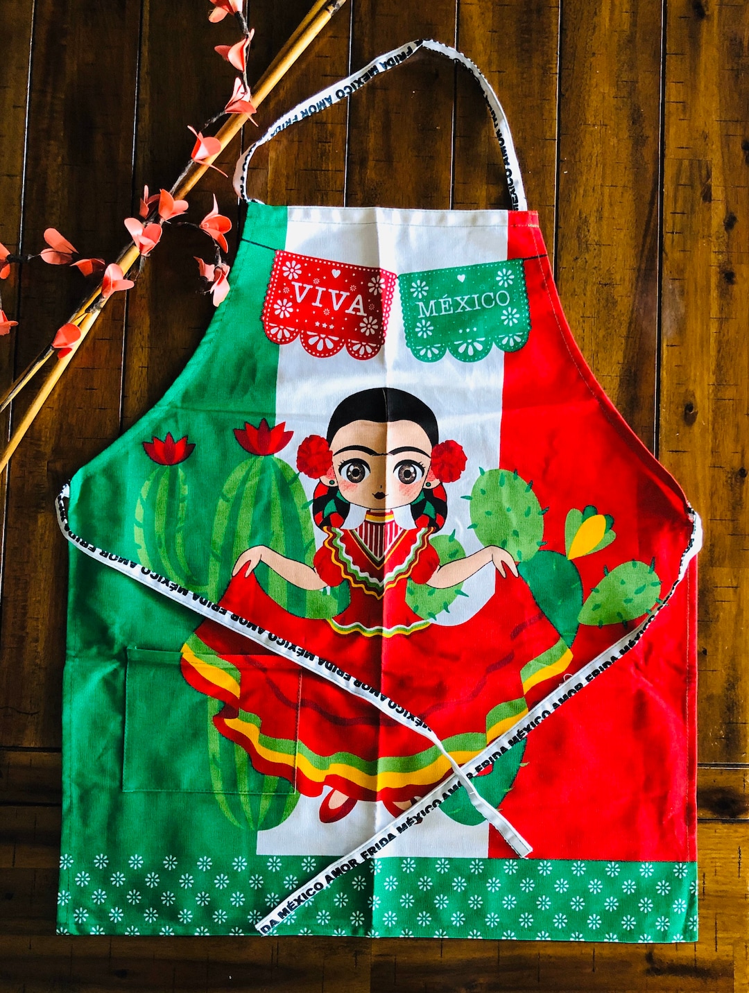 Frida Kahlo Apron: Mexican Kitchen Decor, One Pocket - Etsy