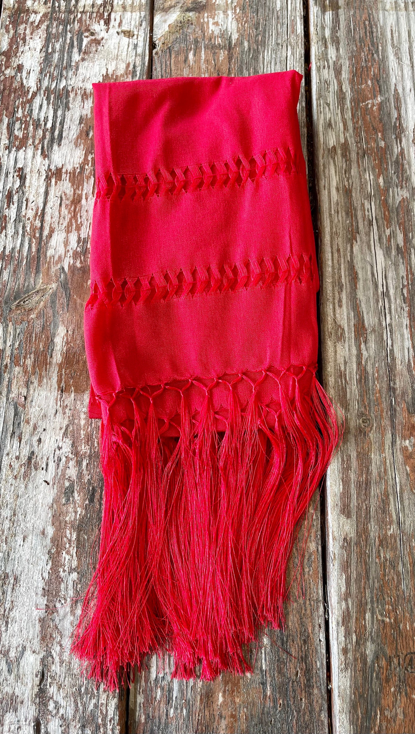 Rebozos Mexicanos, Mexican Shawl, Rebozo Scarf/red Scarf/tassel Scarf ...
