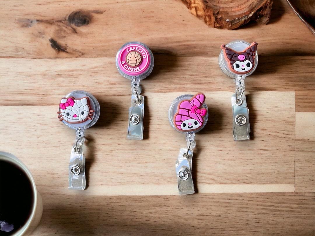 Kitty Retractable Badge Reel/concha Badge Reels/kitty Cat Badge Reels ...