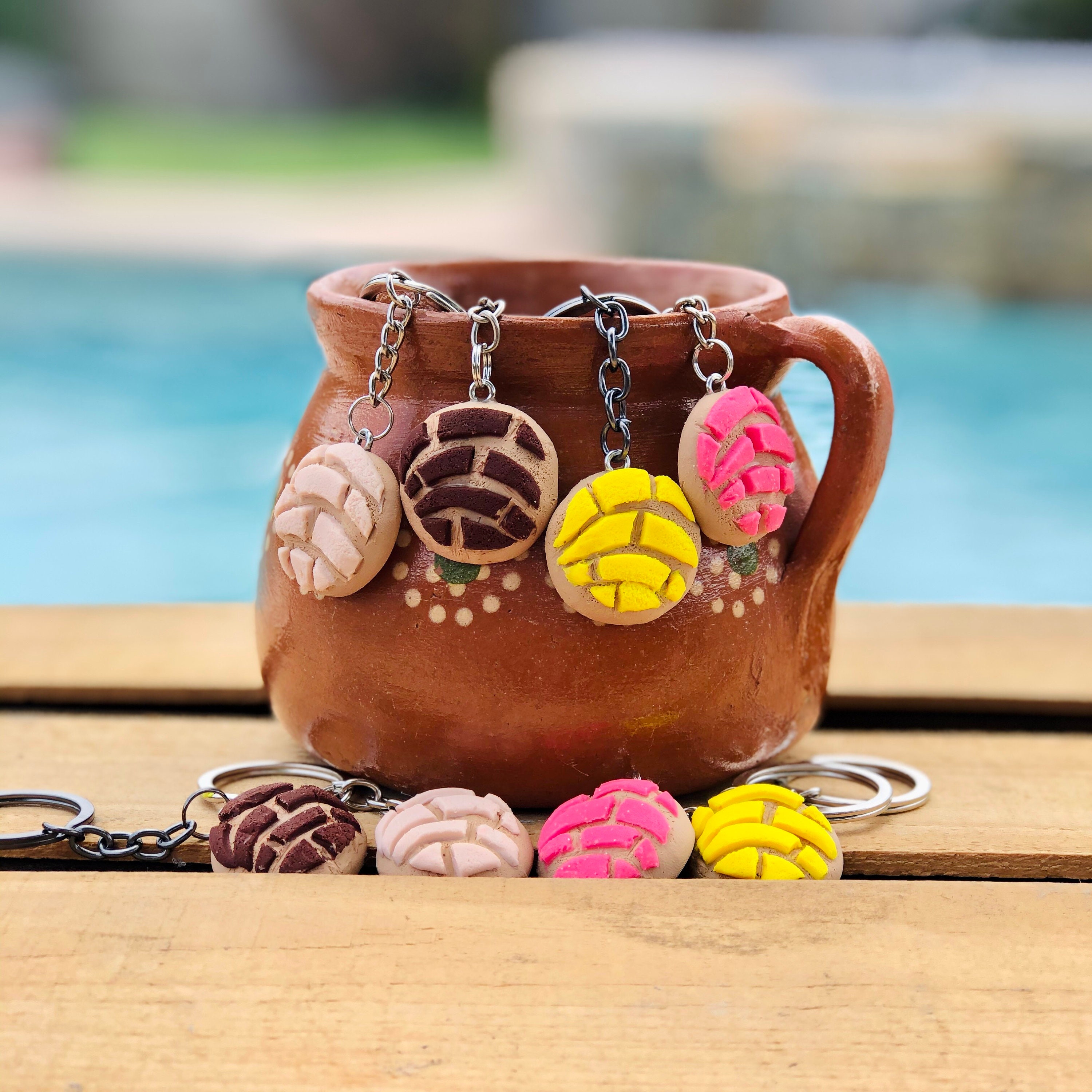 Concha Keychains/pan Dulce Keychain/mexican Bread - Etsy