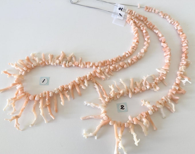 Natural Deep Sea Coral Small Branch Strands,40cm, 15.7in, Angel Skin ...