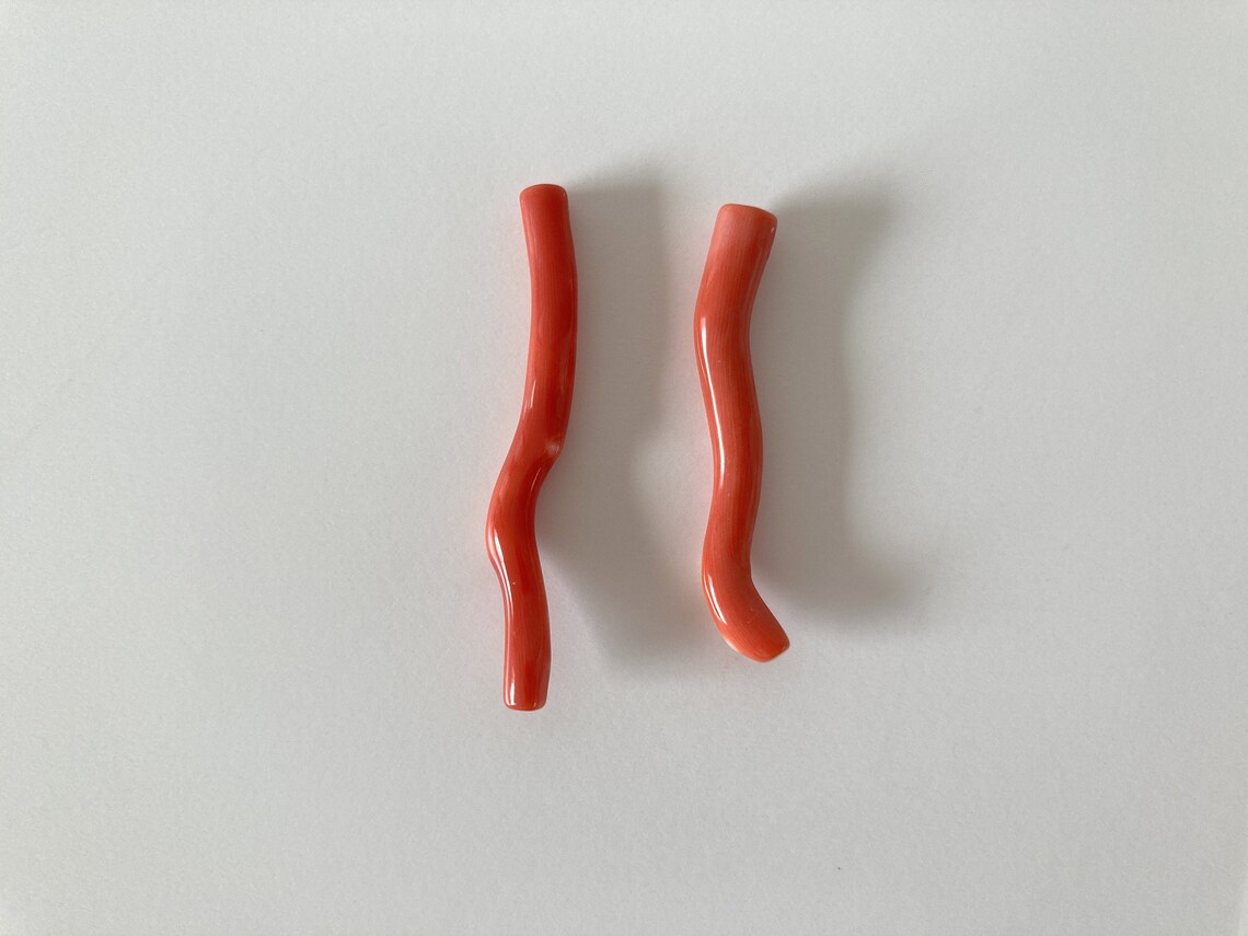 Natural Japanese Momo Coral Branches Set of 2pcs Natural - Etsy