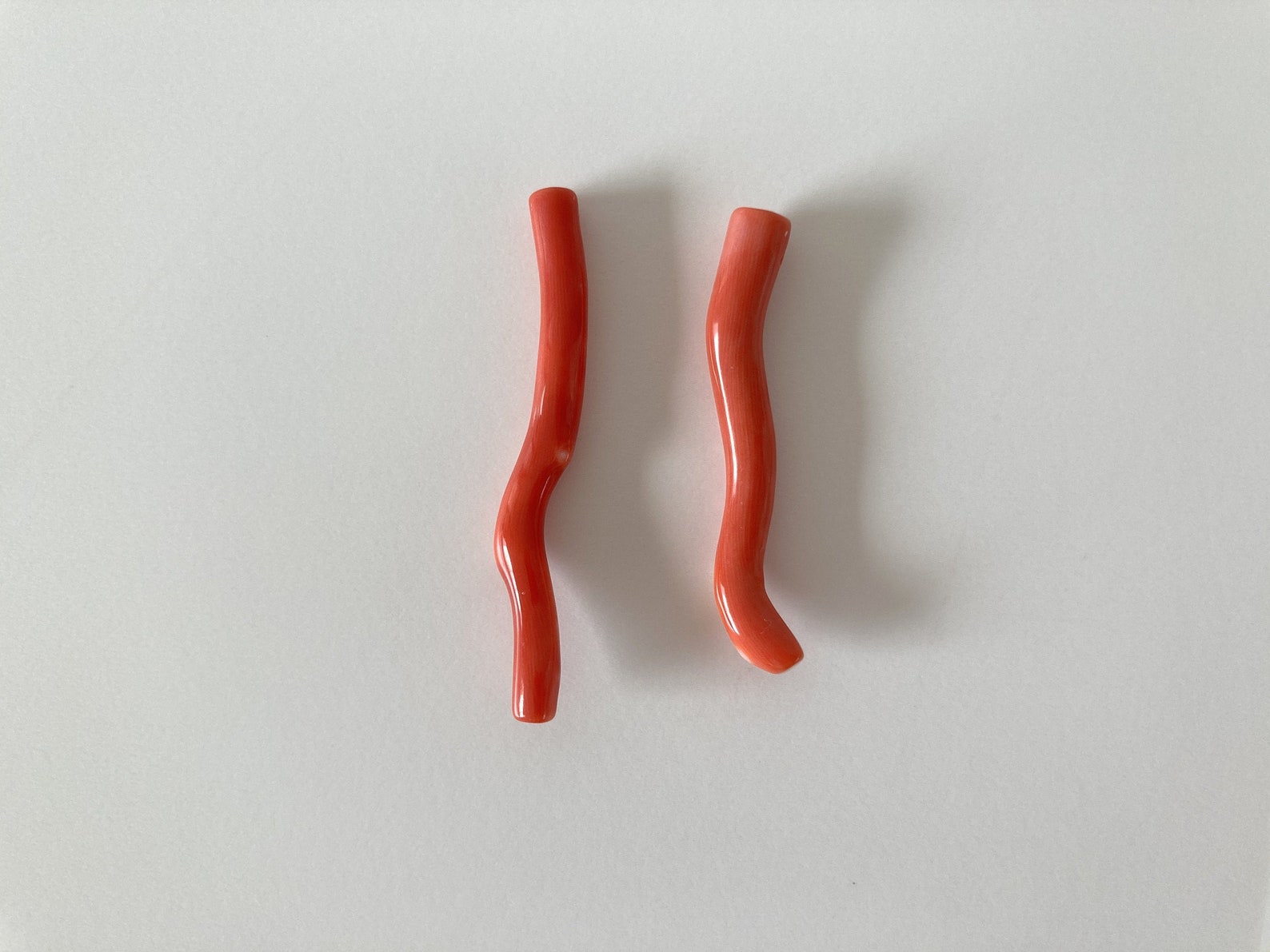 Natural Japanese Momo Coral Branches Set of 2pcs Natural - Etsy