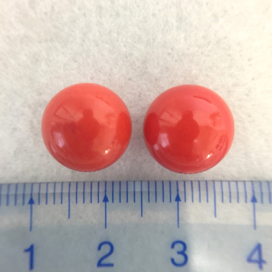 Red Round Coral / Bamboo Coral/11-11.5mm for 2pcs | Etsy
