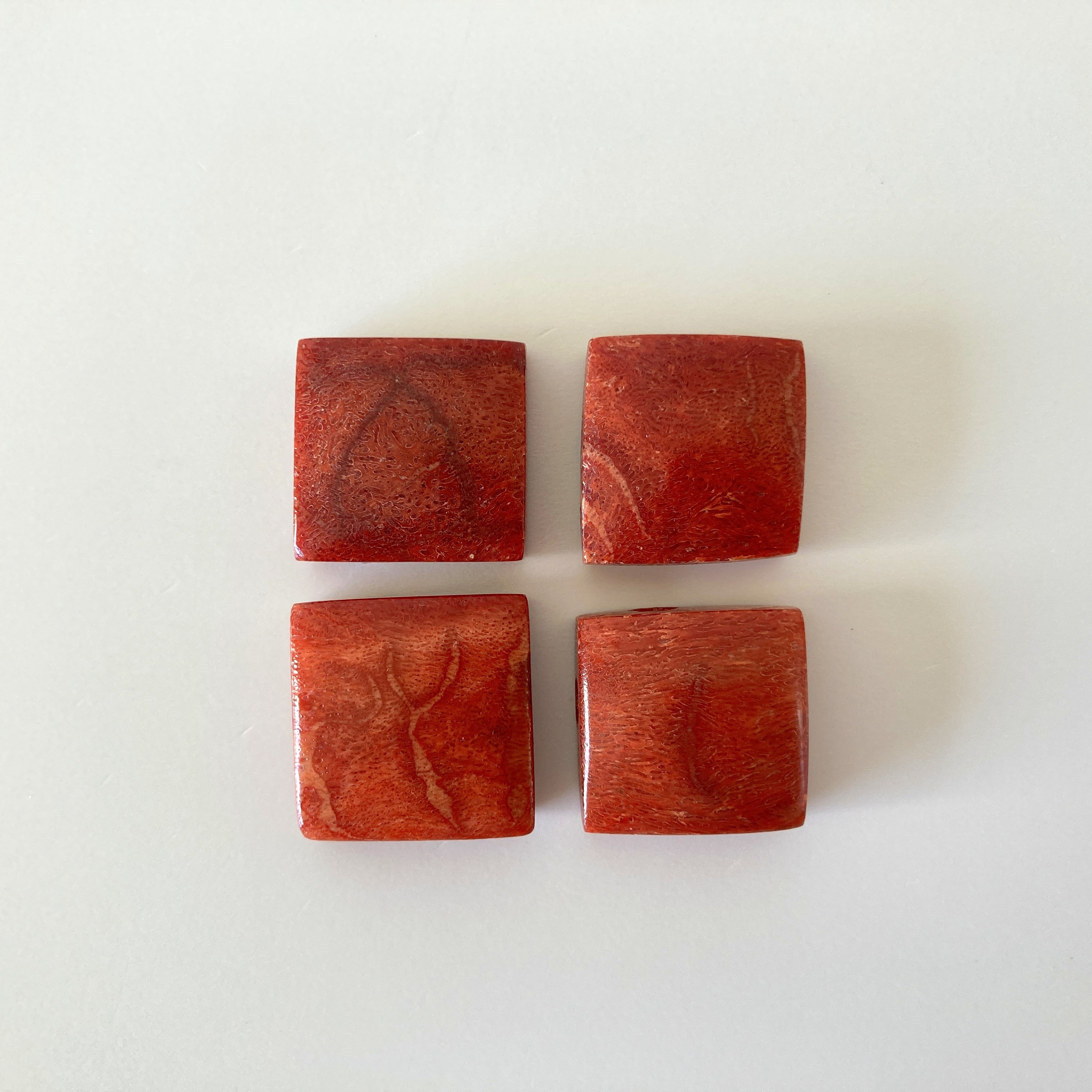Natural Sponge Coral Square Loose 18 X 18mm Apple Coral - Etsy