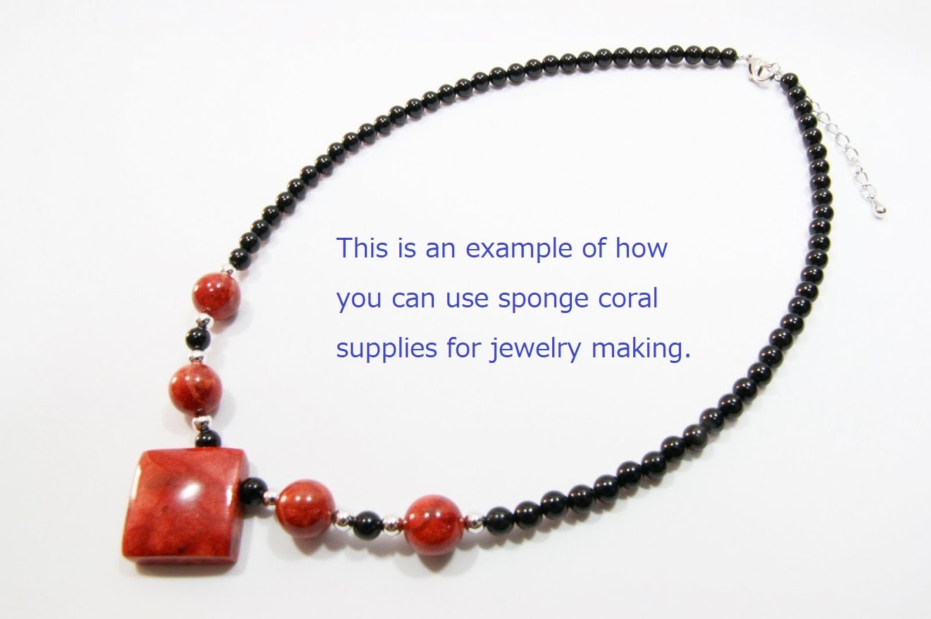 Natural Sponge Coral Square Loose 18 X 18mm Apple Coral - Etsy