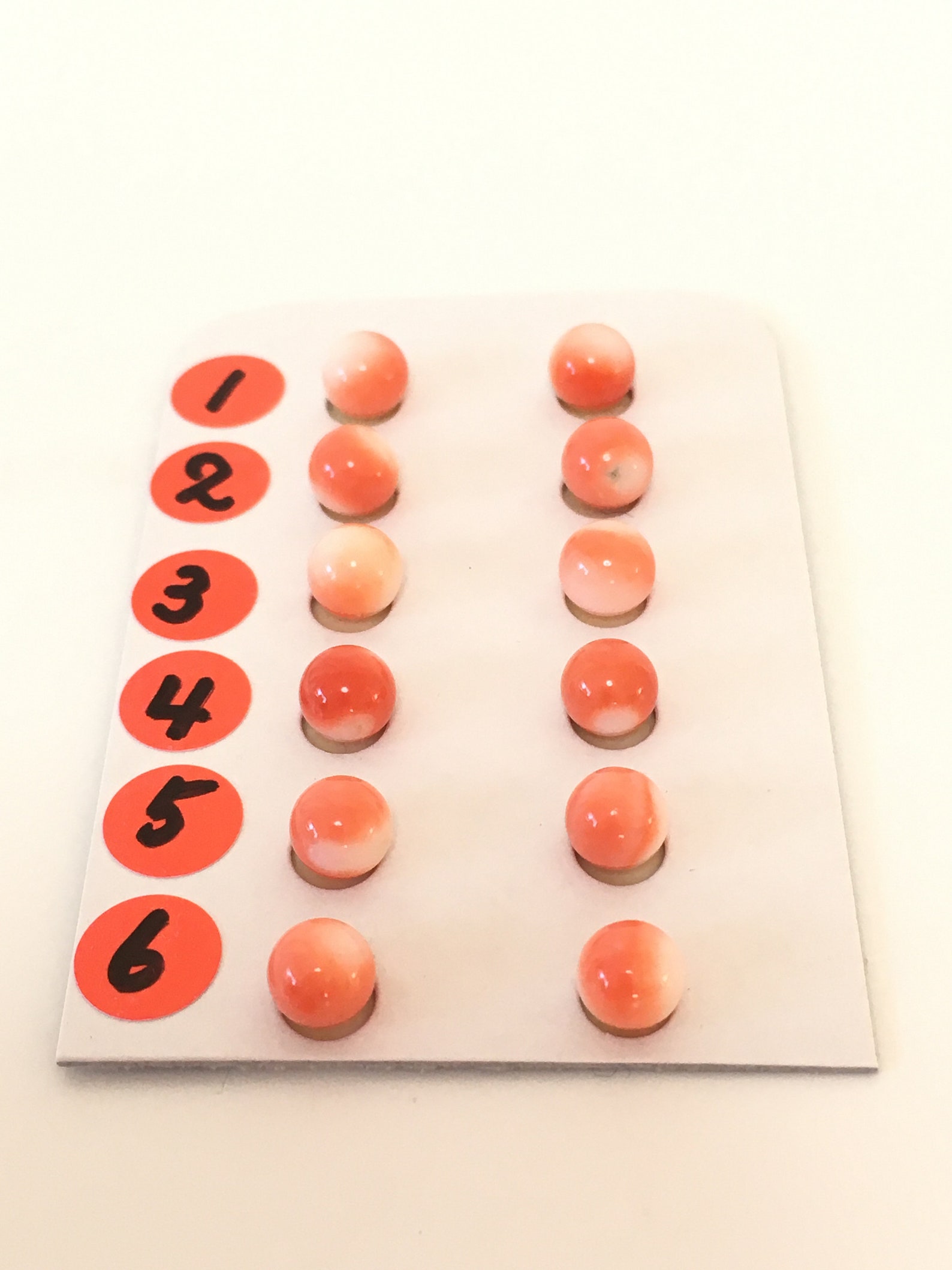 5.5-6mm Half Drilled Natural Momo Coral Round Loose Orange | Etsy