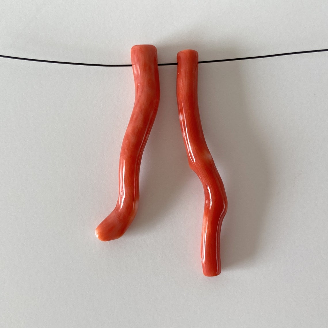 Natural Japanese Momo Coral Branches Set of 2pcs Natural - Etsy