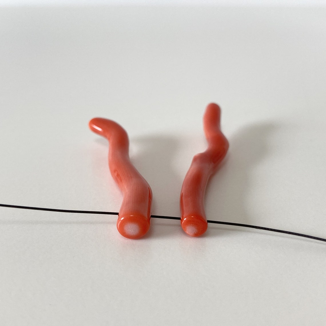 Natural Japanese Momo Coral Branches Set of 2pcs Natural - Etsy