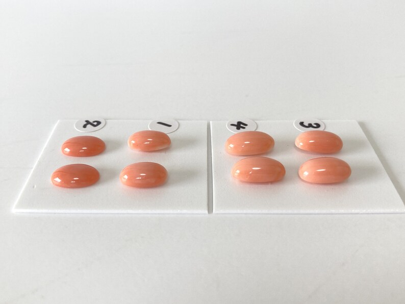 Natural Dark Pink Japanese Momo Coral Oval Cabochon Genuine - Etsy