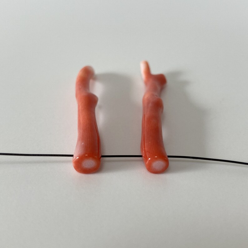 Natural Japanese Momo Coral Branches Set of 2pcs Natural | Etsy