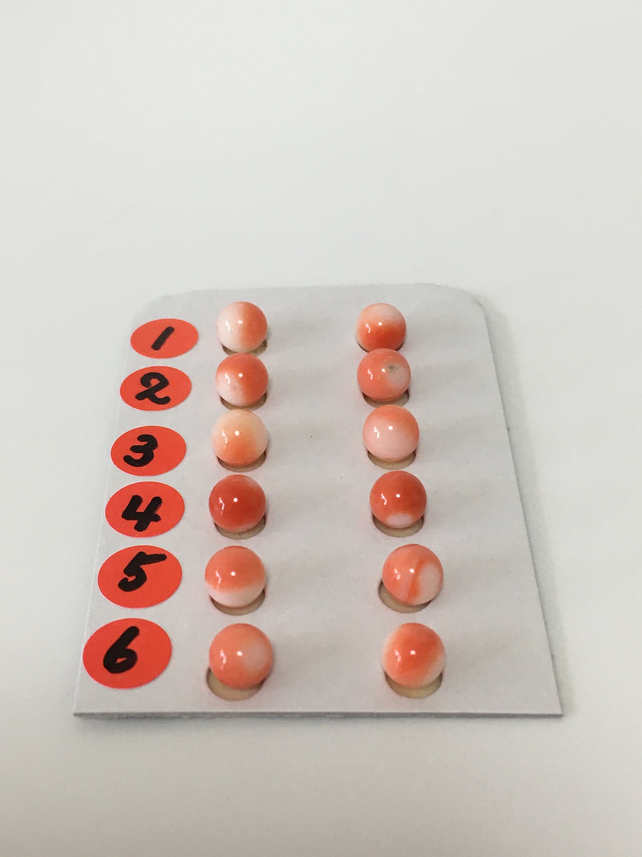 5.5-6mm Half Drilled Natural Momo Coral Round Loose Orange | Etsy