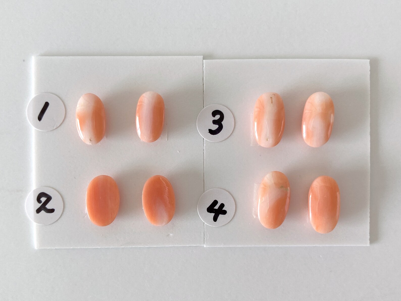 Natural Dark Pink Japanese Momo Coral Oval Cabochon Genuine - Etsy