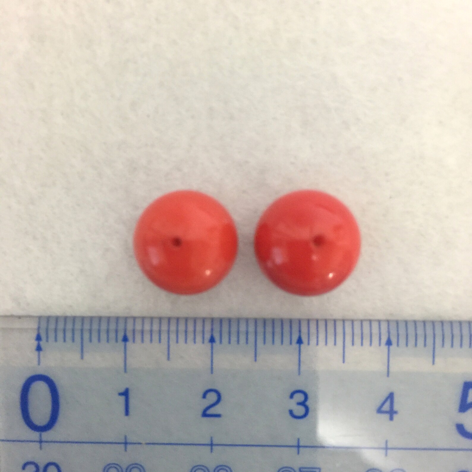 Red Round Coral / Bamboo Coral/11-11.5mm for 2pcs | Etsy