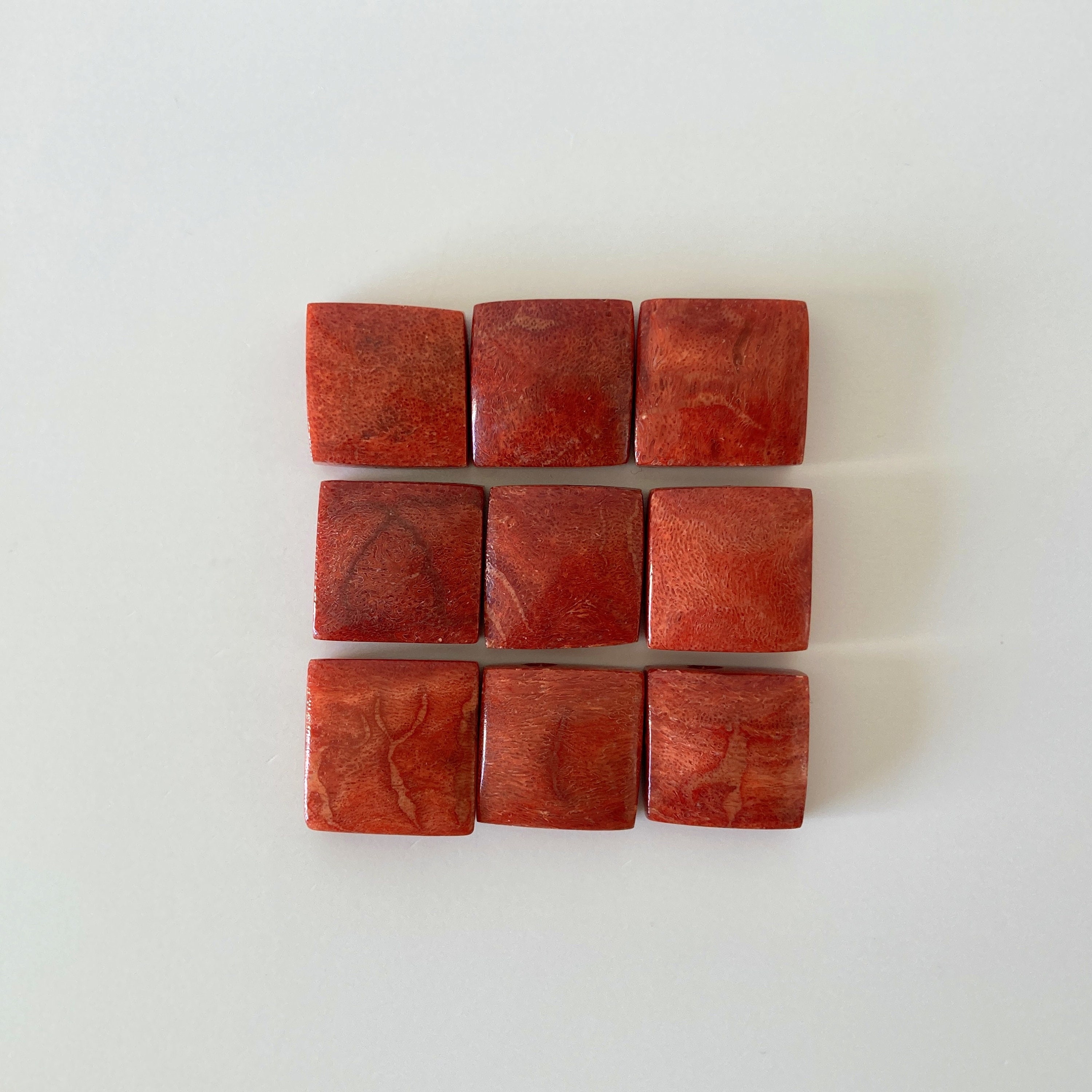 Natural Sponge Coral Square Loose 18 X 18mm Apple Coral - Etsy