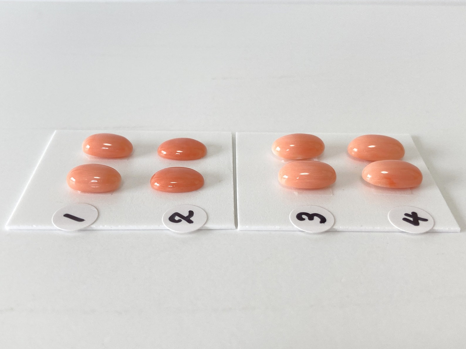 Natural Dark Pink Japanese Momo Coral Oval Cabochon Genuine - Etsy