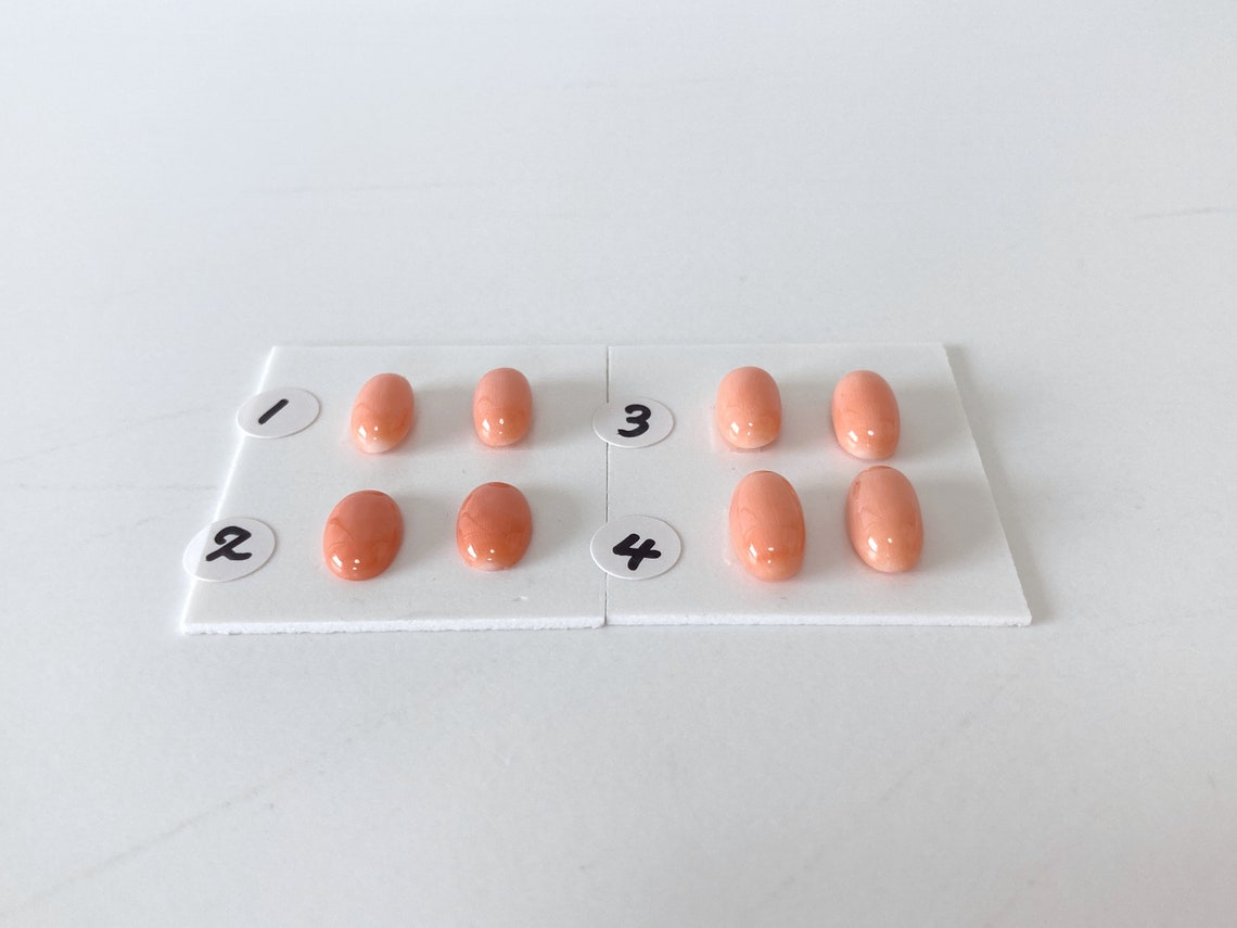 Natural Dark Pink Japanese Momo Coral Oval Cabochon Genuine - Etsy