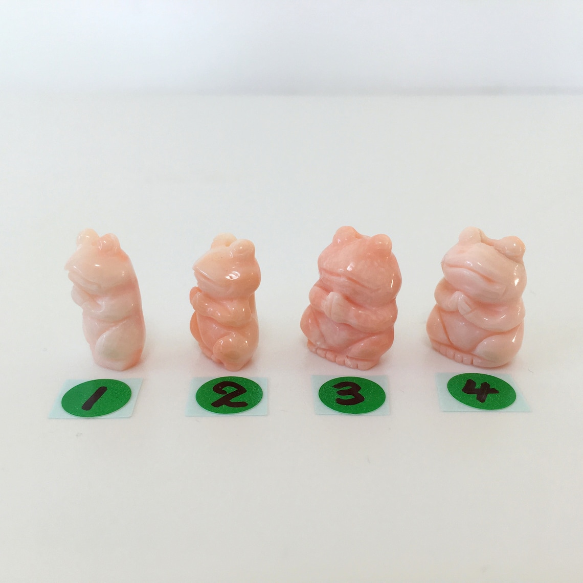 Natural deep sea coral Angel skin color pink coral Praying | Etsy