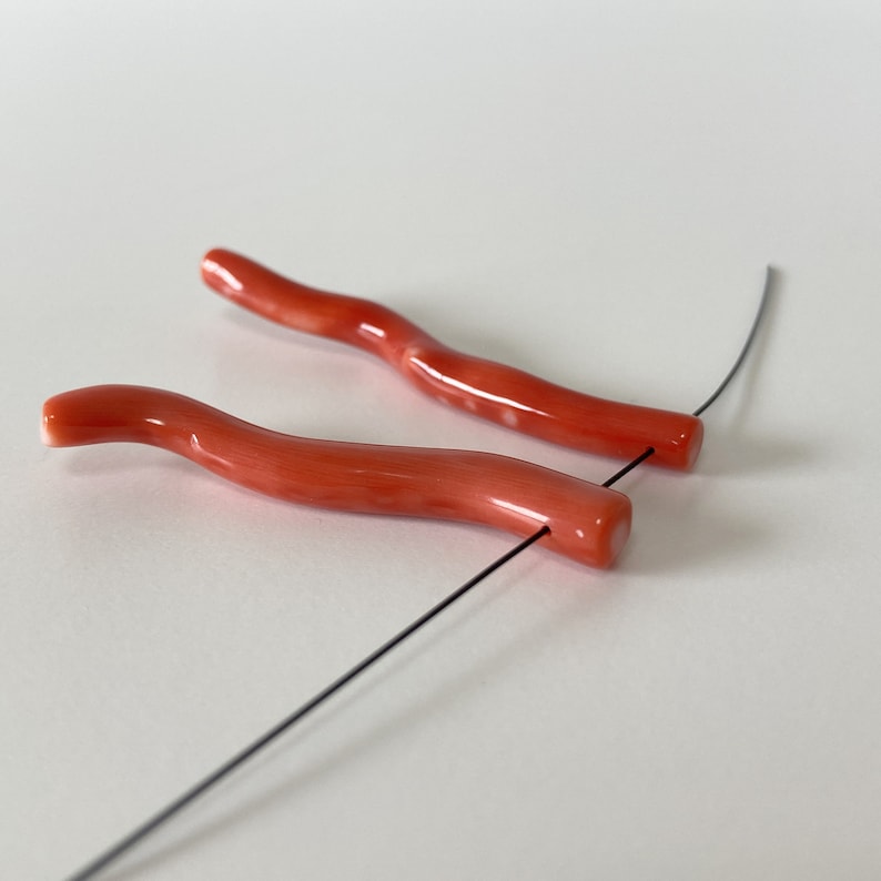 Natural Japanese Momo Coral Branches Set of 2pcs Natural - Etsy