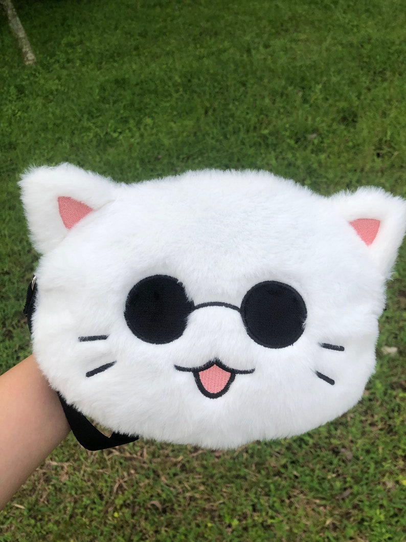 Gojo Cat Bag Fluffy Sling Bag Gojocat Day Bag Double - Etsy