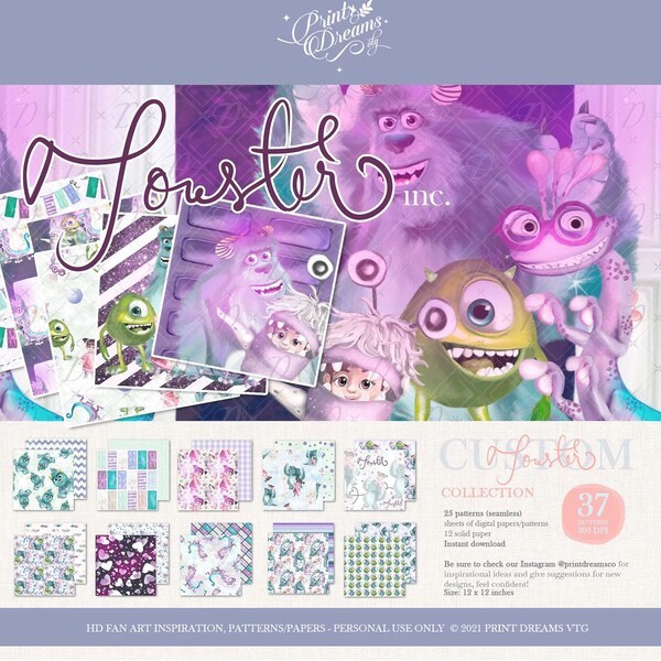 Monster Inc Birthday Invitations - Etsy