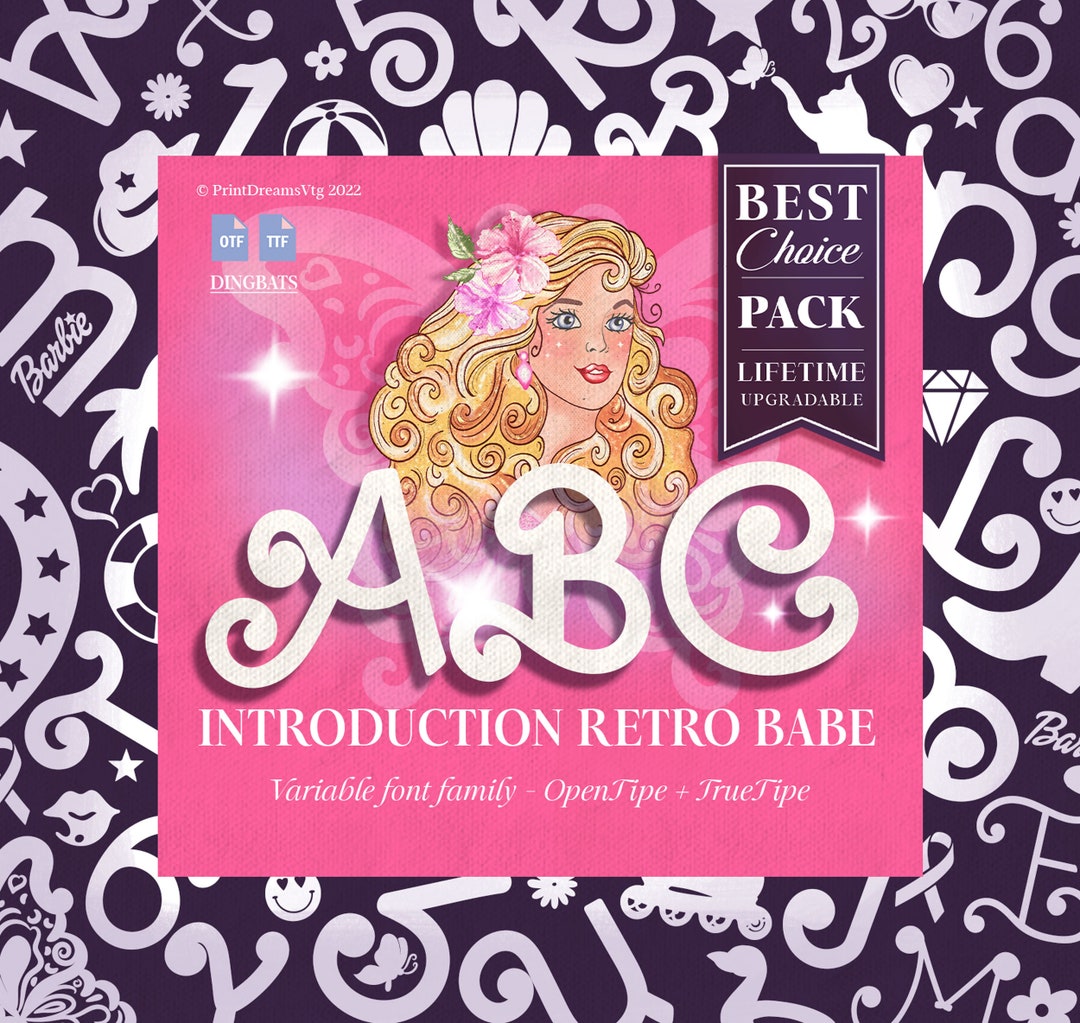 Babe 1980s Font: Retro-inspired Alphabet With a Touch of Glamour ...