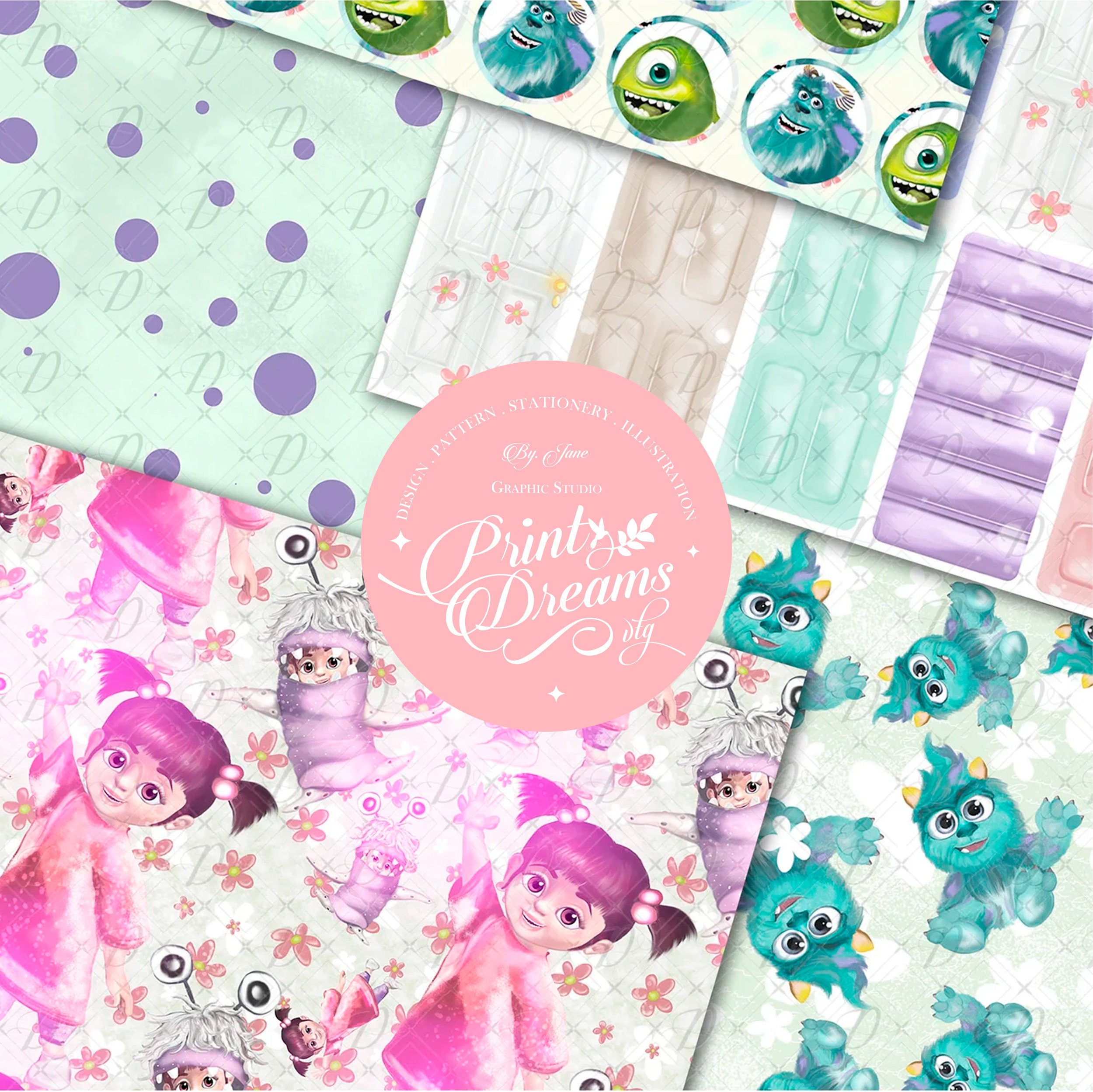 Monster Inc Papers Monster Inc Clipart. Monster Inc | Etsy