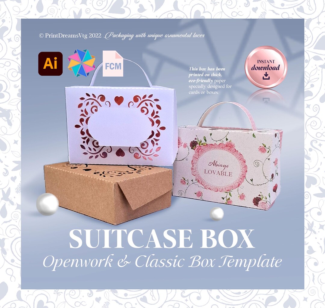 Scanncut Suitcase Template: Classic and Lace/openwork, Brother Scanncut ...