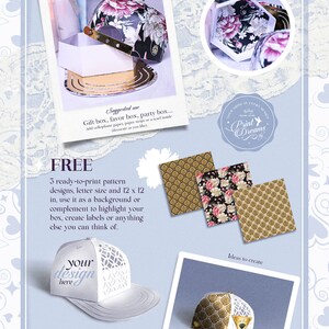 Scanncut Cap Box Template: Classic and Lace/openwork, Brother Scanncut ...