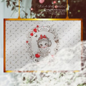 Custom Design Snow White Birthday Backdrop: Celebrate in Style With a ...