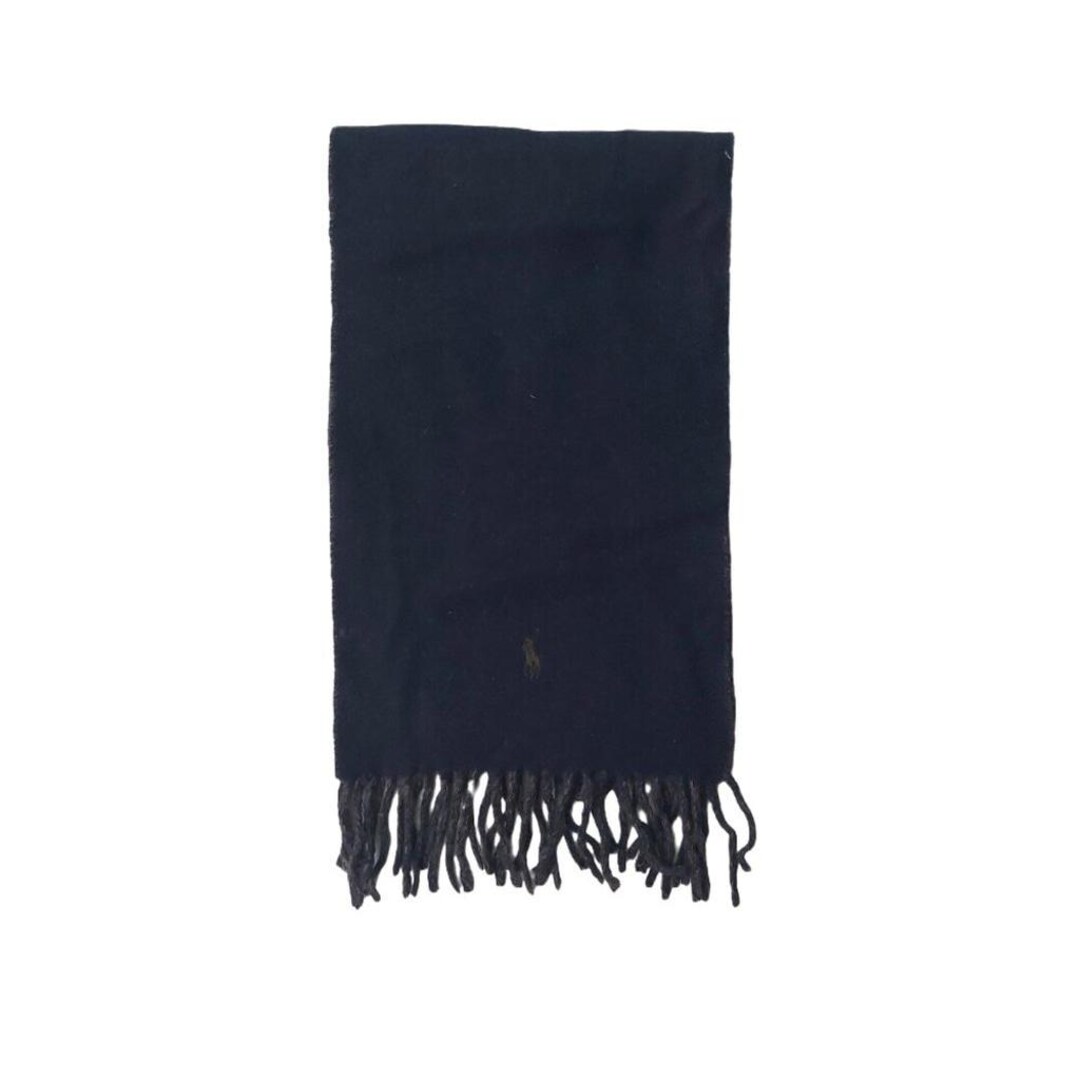 POLO Ralph Lauren 80s Vintage Blue & Gray Scarf Embroidered Polo Logo ...
