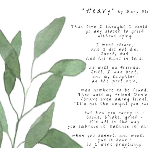 Sleeping in the Forest by Mary Oliver / Pine Trees Forest - Etsy Canada