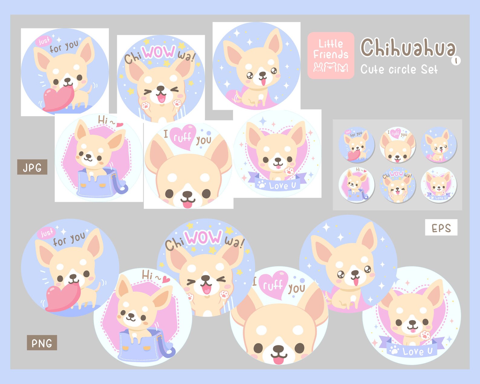 Cute Happy Funny Chihuahua Chiwawa Dog, Light Cream Short Hair in Soft ...