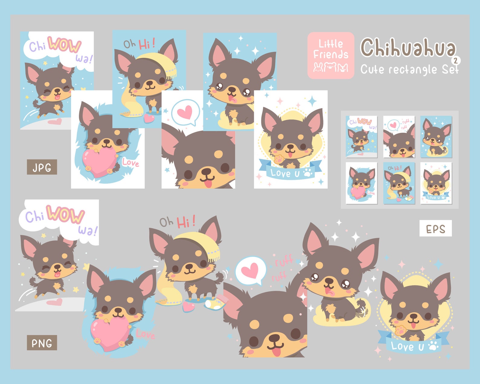 Cute Happy Funny Chihuahua Chiwawa Dog, Chocolate Brown Long Hair in ...