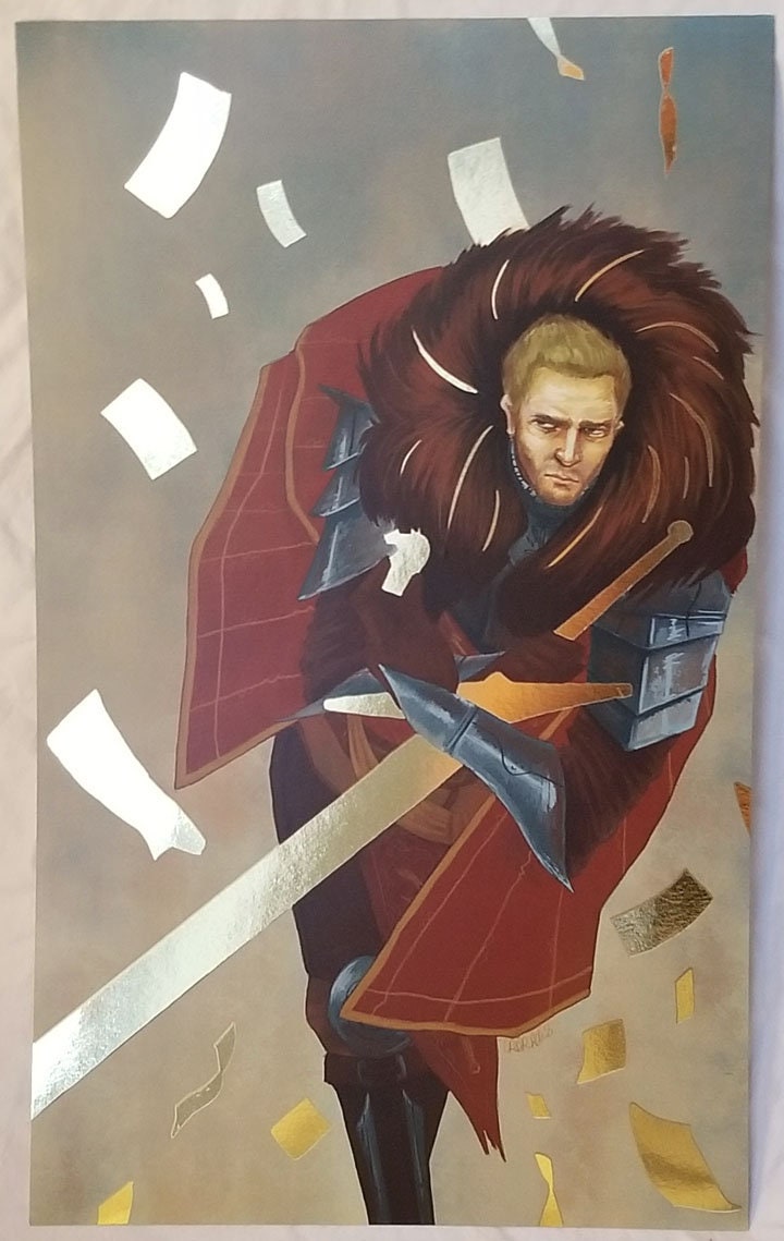 Cullen Rutherford Dragon Age Inquisition Gold Foil Print - Etsy