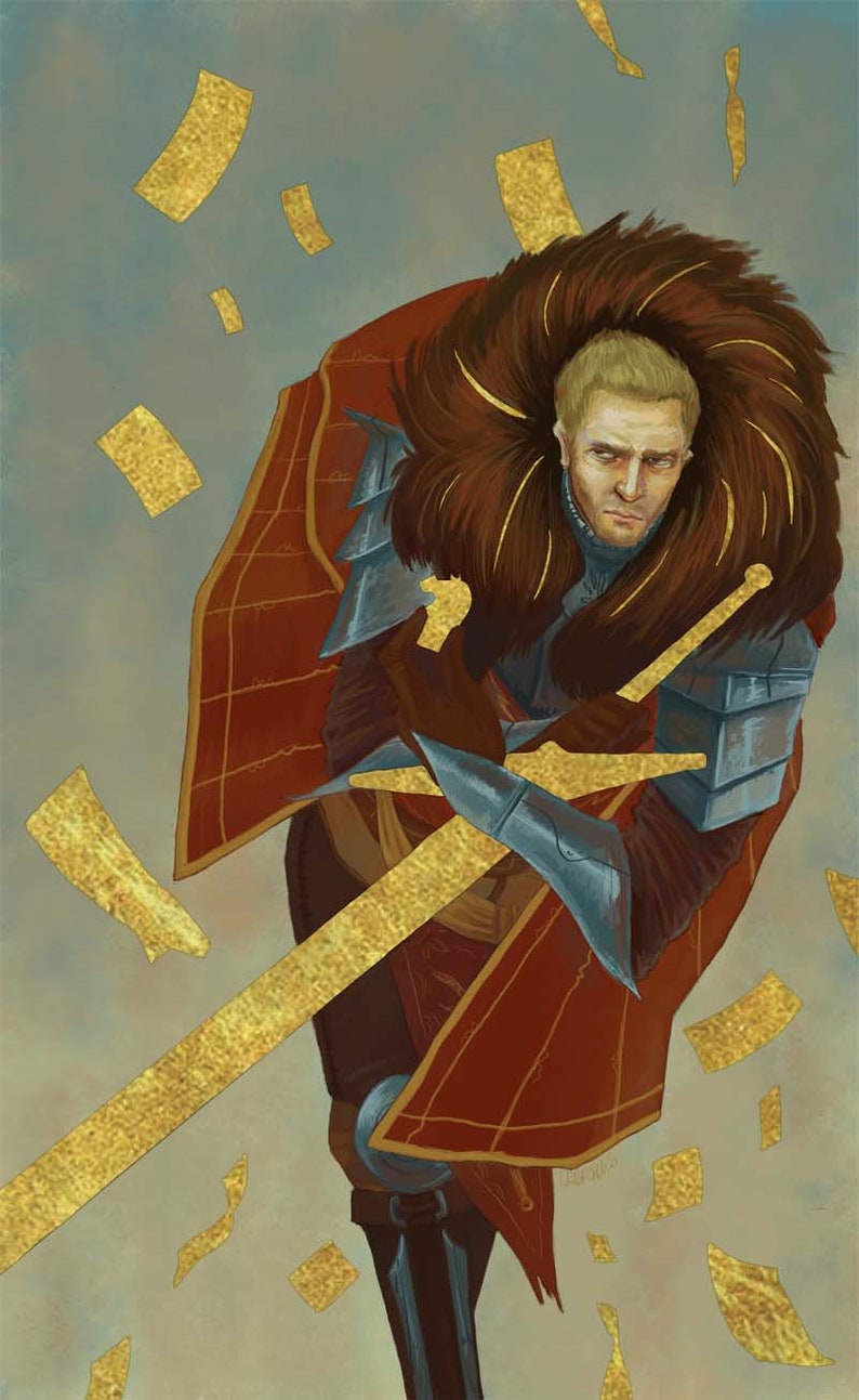 Cullen Rutherford Dragon Age Inquisition Gold Foil Print - Etsy