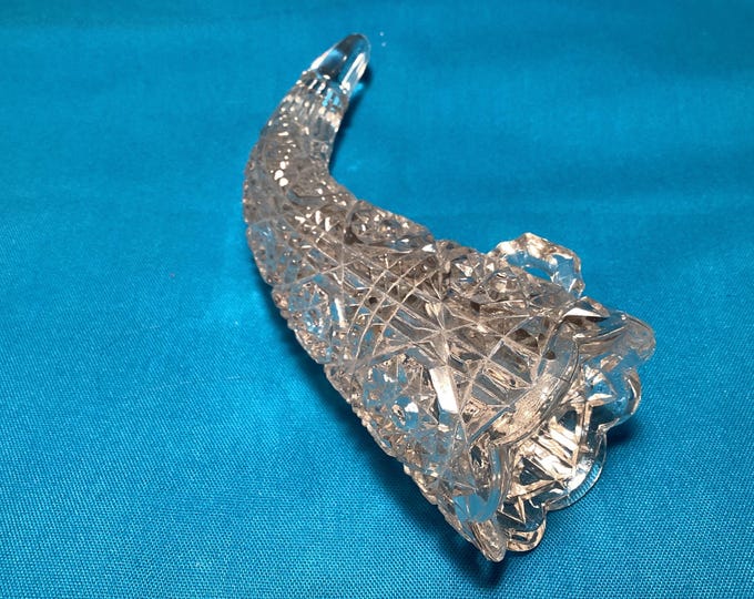Antique Glass Cornucopia - Etsy