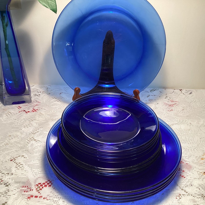 Cobalt Blue Plate - Etsy