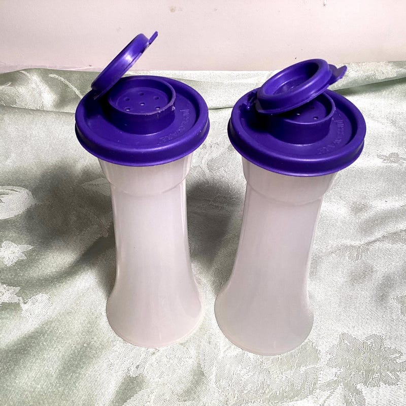 Tupperware Salt and Pepper Shakers - Etsy