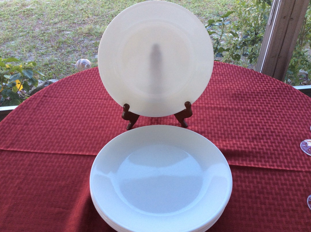 Corelle Winter White Dinner Plates ( Set of 10 ) - Etsy