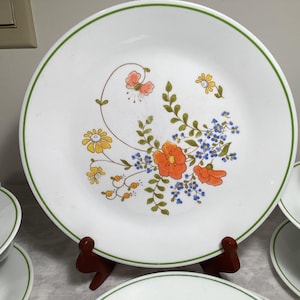 24 Piece Set Corelle Wildflower Pattern - Etsy