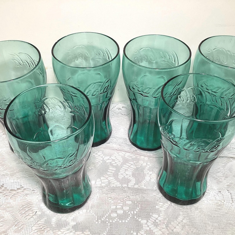 Green Libby Water Glasses - Etsy