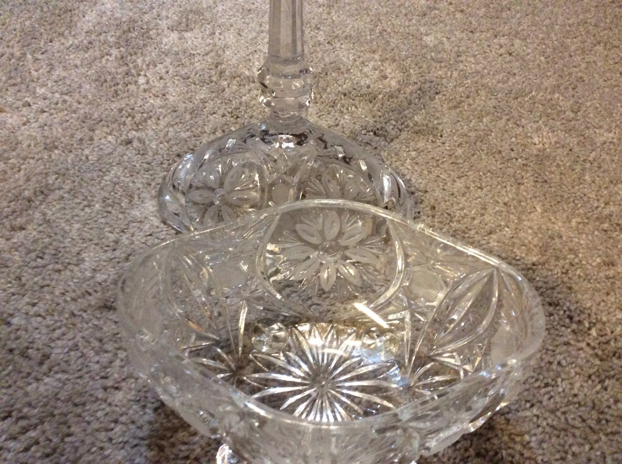 Gorgeous Crystal Footed Candy Dish With Lid - Etsy