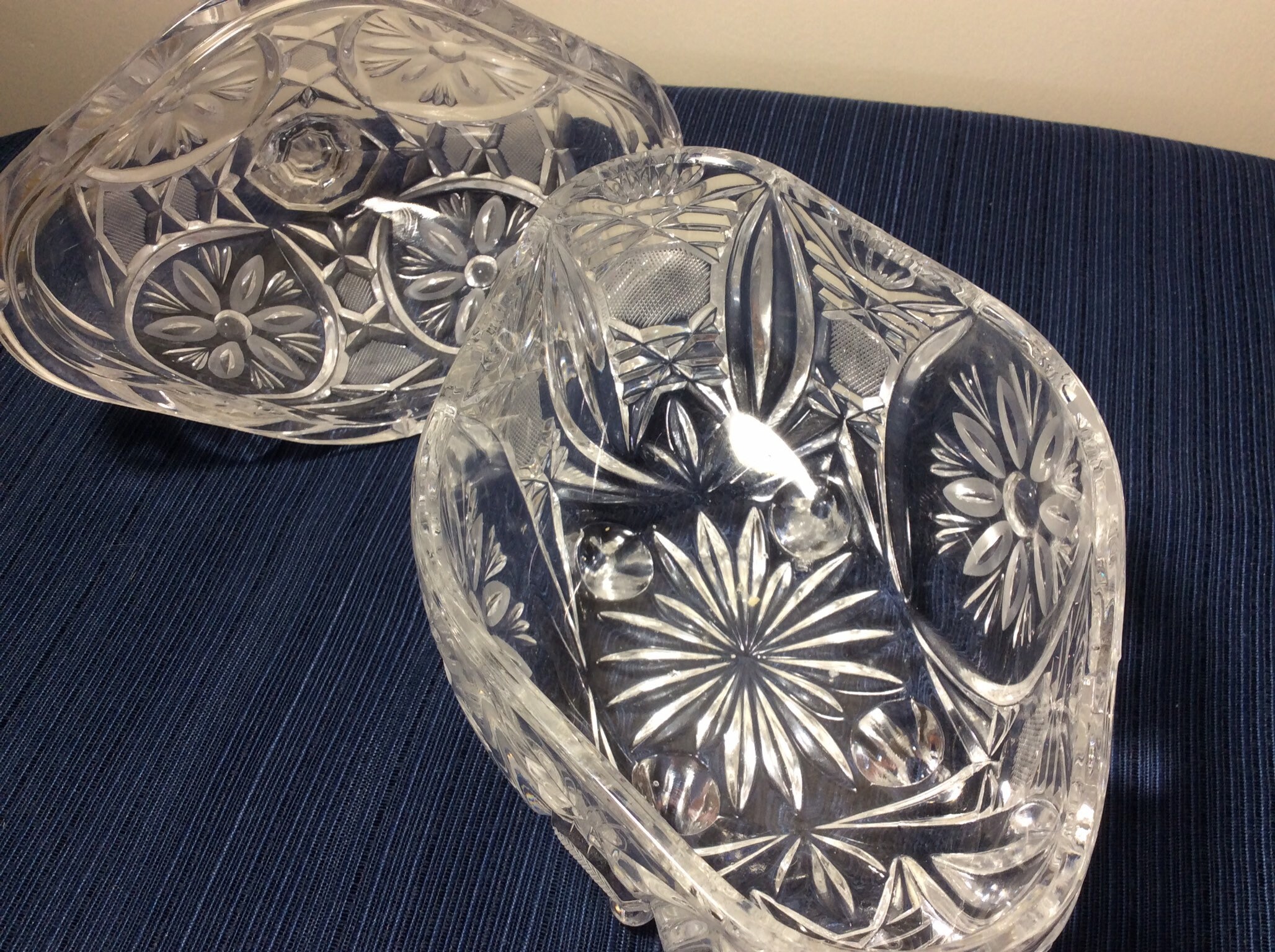 Gorgeous Crystal Footed Candy Dish With Lid - Etsy