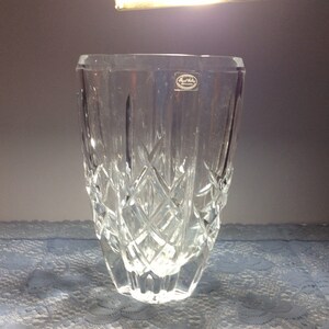 Gorgeous 10 Inch Crystal Vase - Etsy