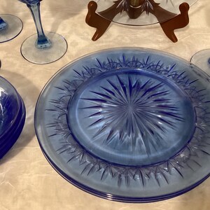 Set of 12 Vintage Avon Ice Blue Dish Set - Etsy